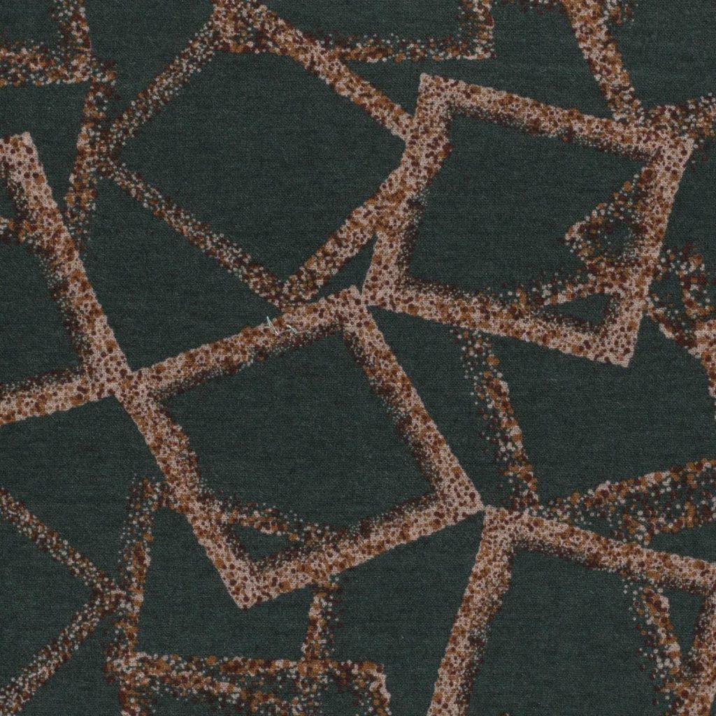 Discharge Druck Quadrad grün – Stoffhuus